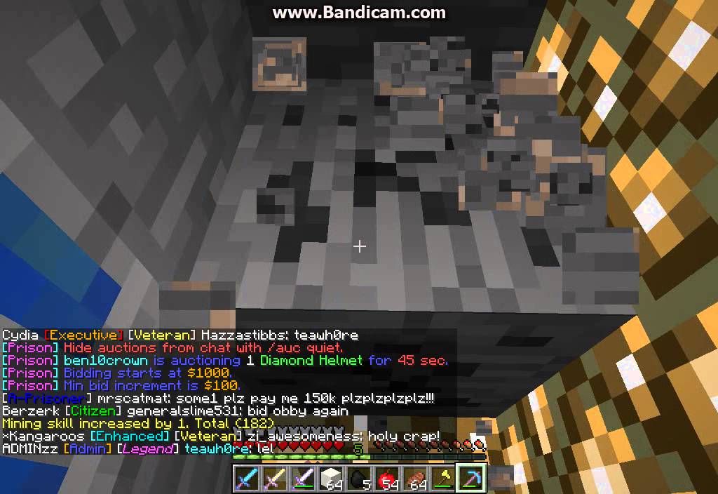 MineCraft mini game Prison - YouTube