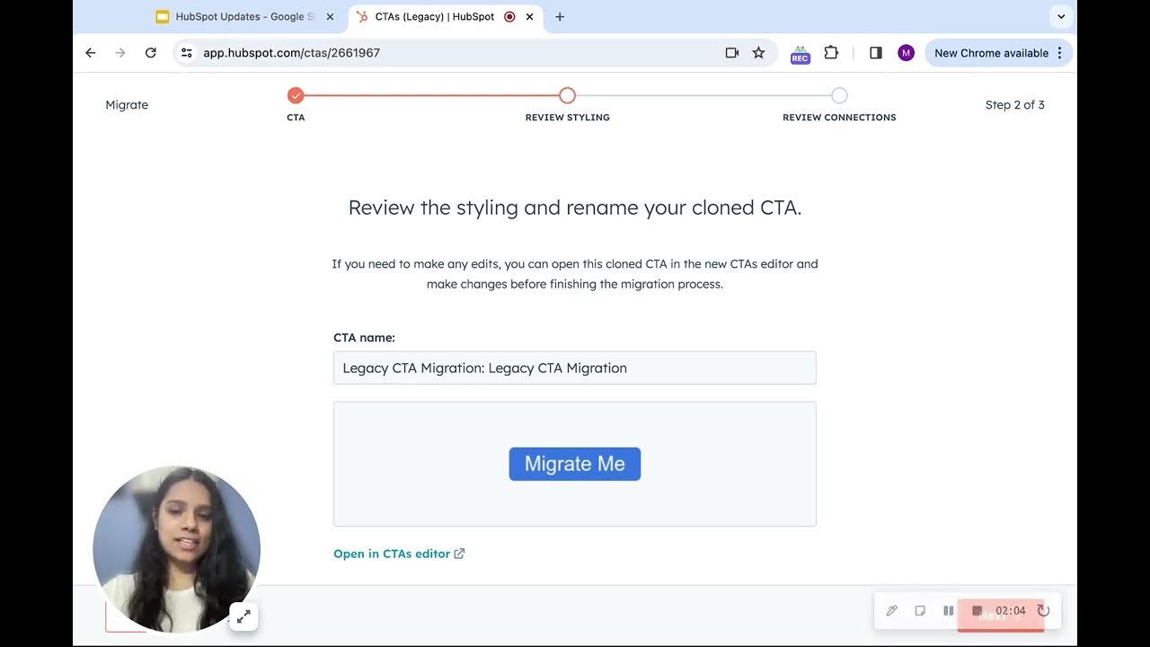 HubSpot Feature Update | Migrate your Legacy CTAs to New CTA Tool in HubSpot - YouTube