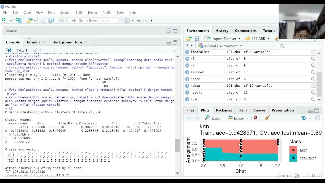Analisis Klasifikasi knn di rstudio - YouTube
