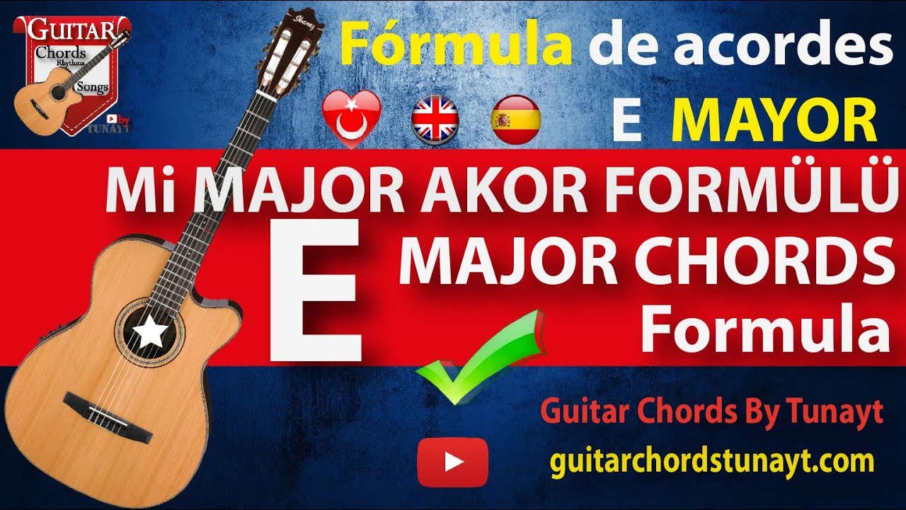 How to Play E chord ? | Mi Major Akoru nasıl çalınır ¿Acorde Mayor Mi ...
