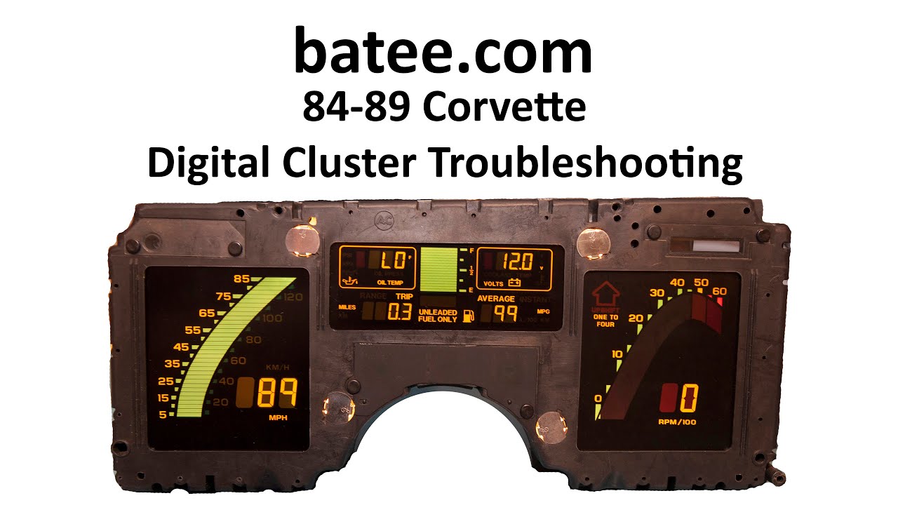 1984-1989 Corvette Instrument Panel Troubleshooting #1 (2021) by batee.com - YouTube