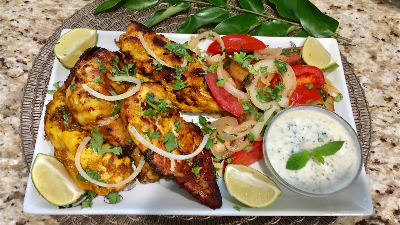 How to make Chicken Tikka Platter on stove (without oven) - YouTube
