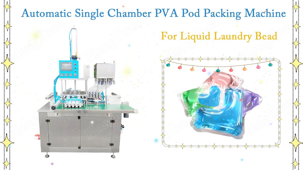 Automatic Single Chamber PVA Pod Packing Machine for liquid laundry ...