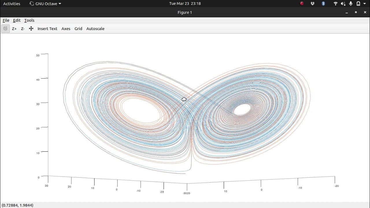 Solving Differential Equations in GNU Octave using ODE45: Lorenz System - YouTube