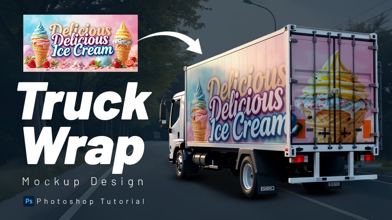How to Create a Realistic Truck Wrap Mockup in Photoshop Vehicle ...