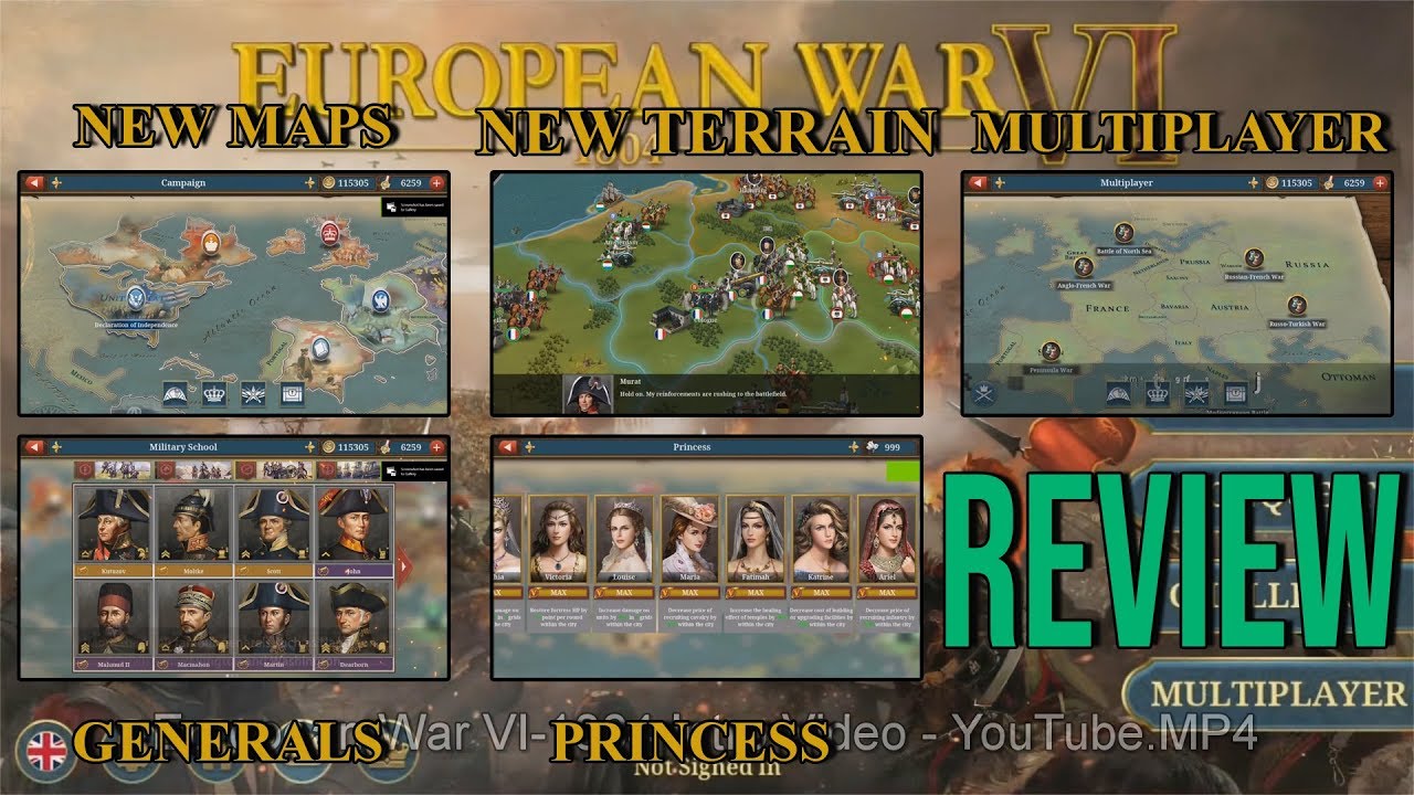 EUROPEAN WAR 6 1804 TRAILER REIVEW WAR MASTER - YouTube