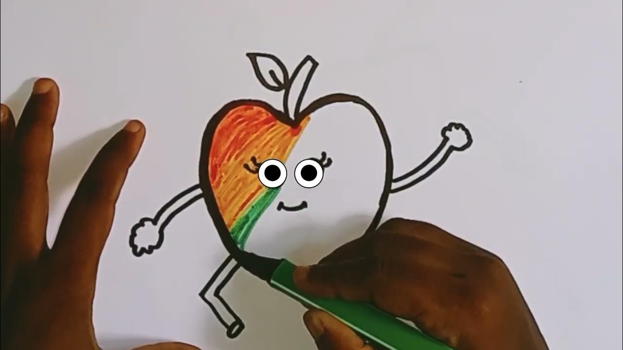 how to draw multi colour applet draw step by step very easy - YouTube