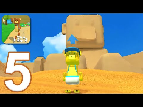 Super Bear Adventure - Gameplay Walkthrough Part 5 - Beemothep Desert (iOS, Android)