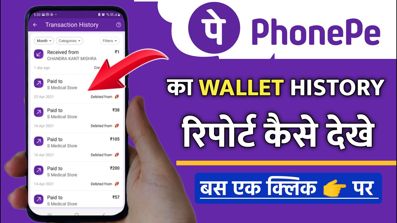Phonepe Wallet History Report Kaise Dekhe - How to See Phonepe Wallet ...
