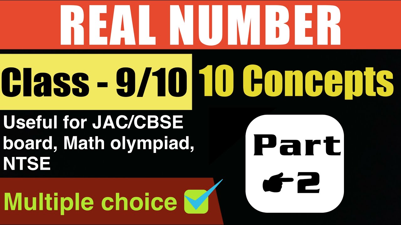 MCQs of Real Number Part 2 - YouTube