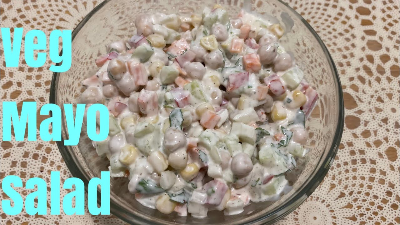 VEG MAYO SALAD // HEALTHY AND TASTY SALAD //SALAD WITH MAYONNAISE - YouTube