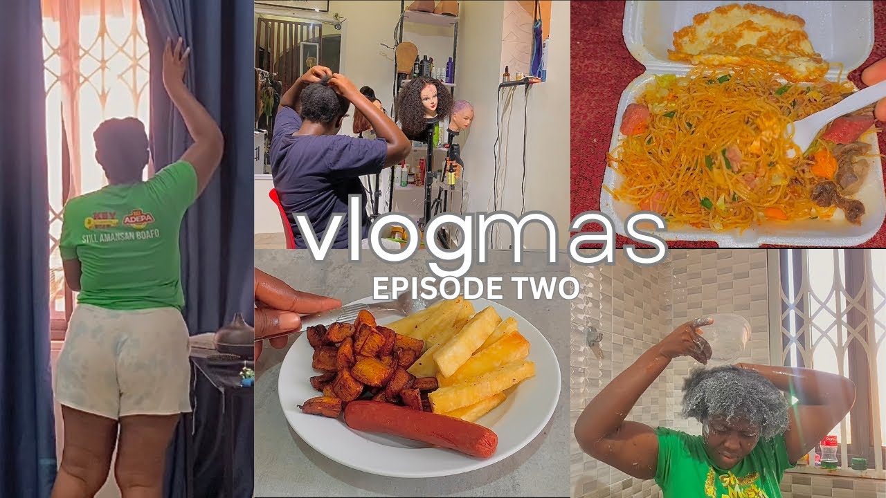 Vlogmas two: hair wash day|cooking,cleaning going back home and a ...
