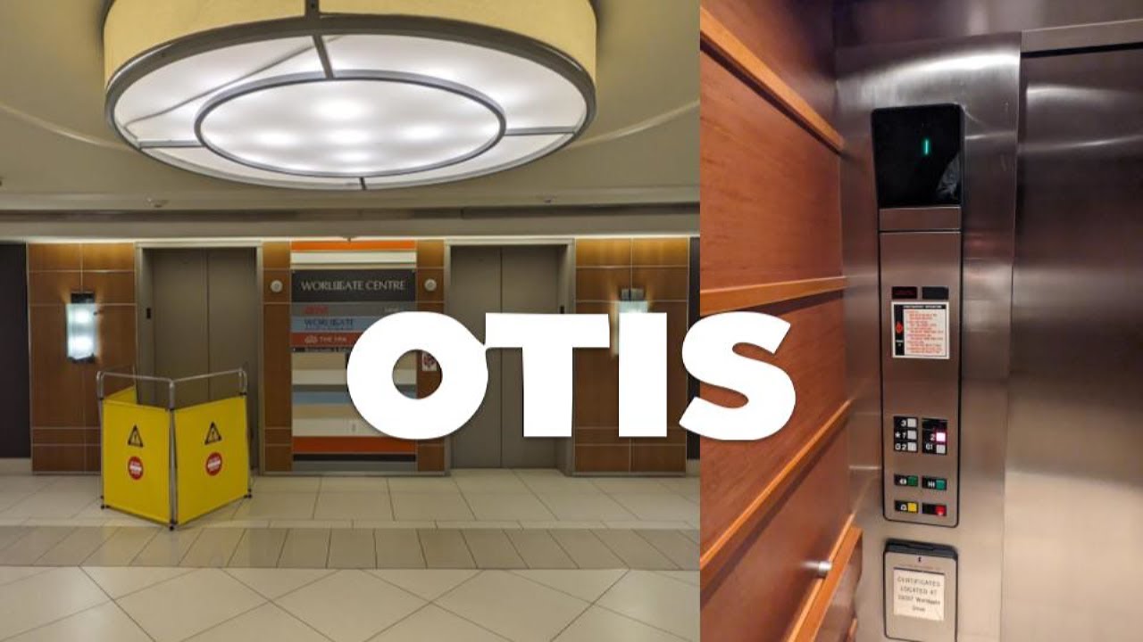 Otis LRV hydraulic elevators at the Worldgate Centre in Herndon VA - YouTube