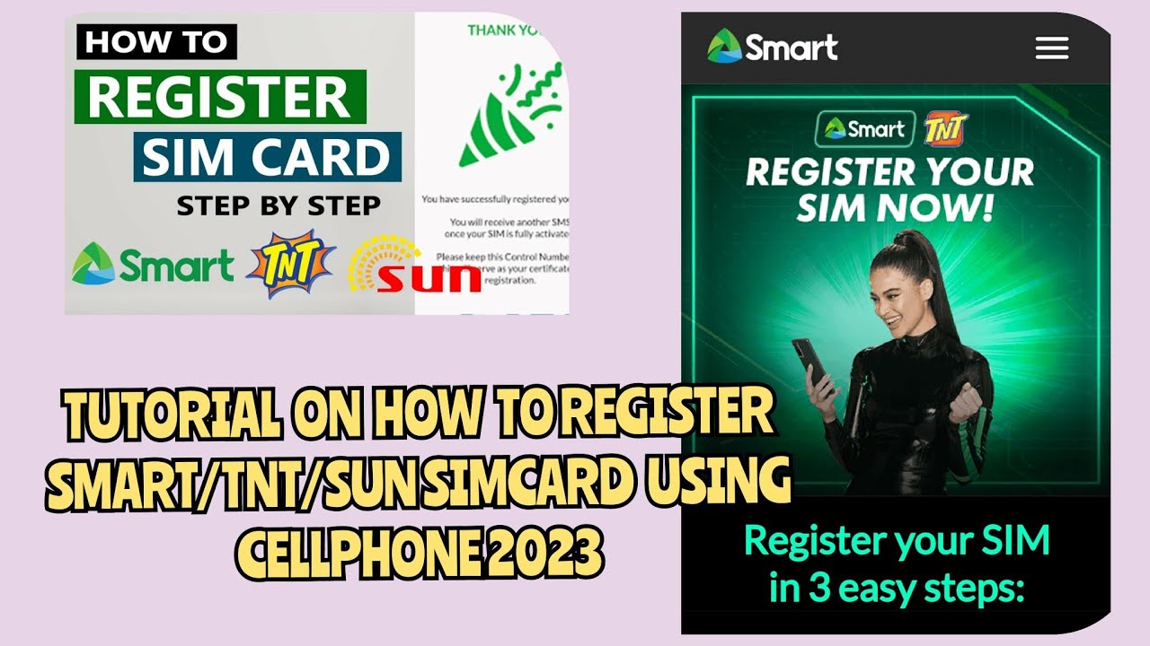 TUTORIAL ON HOW TO REGISTER SMART/TNT/SUN SIMCARD USING CELLPHONE (2023 ...