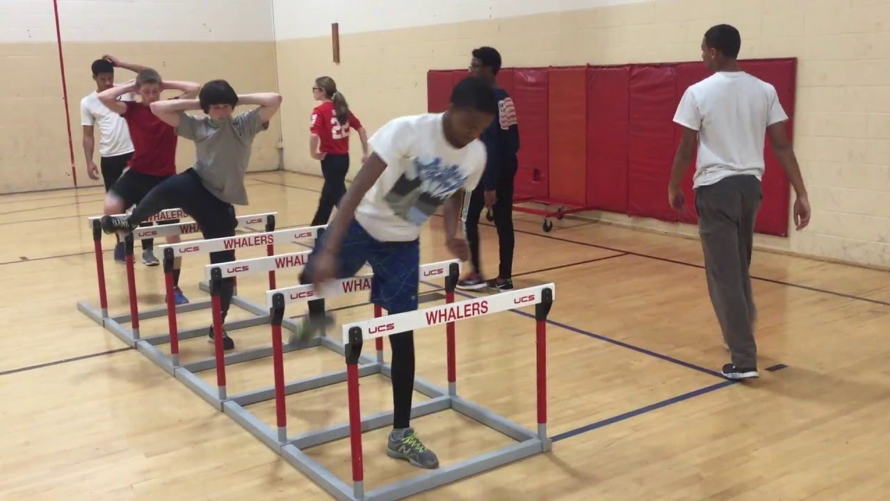 Hurdles Walkovers Hands Above Head - Houtman - YouTube