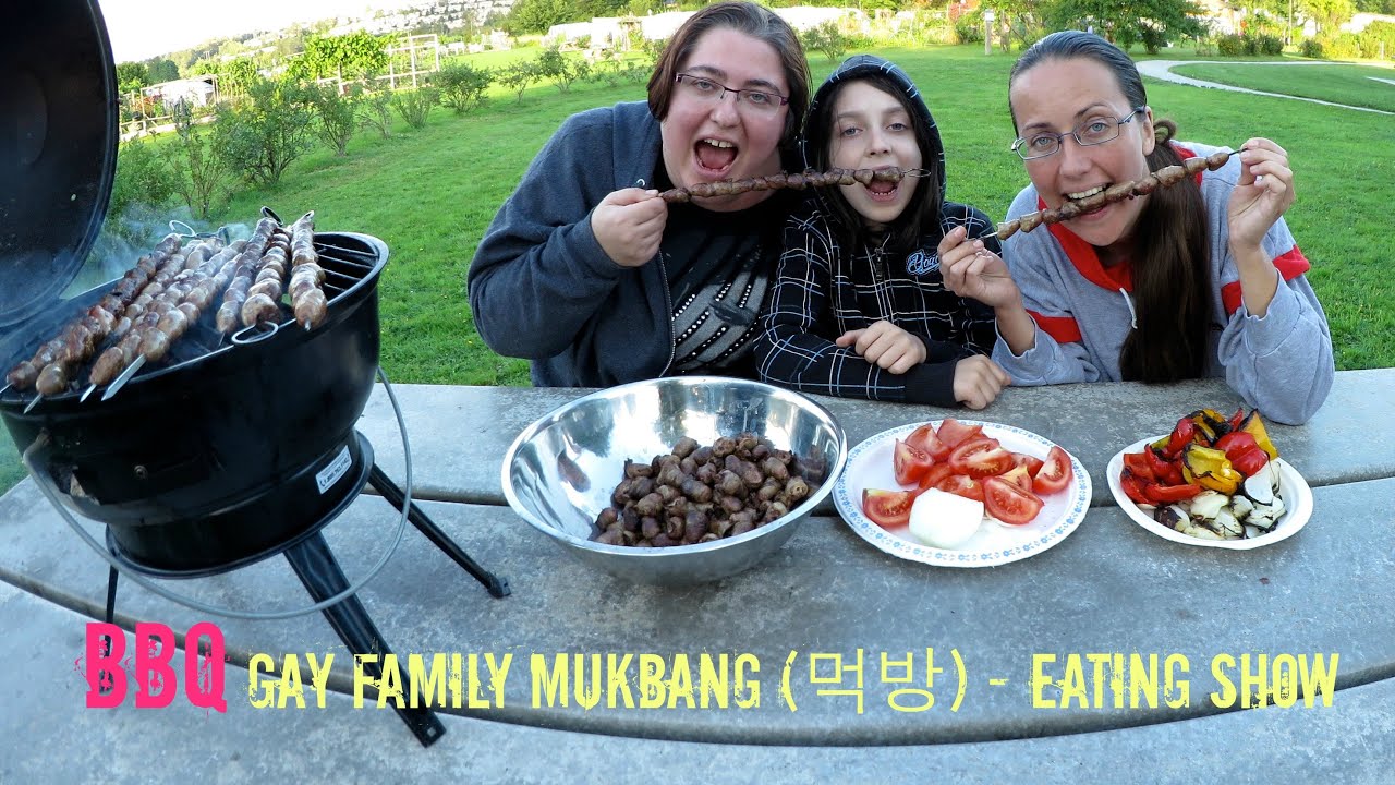 BBQ Gay Family Mukbang (먹방) - Eating Show - YouTube