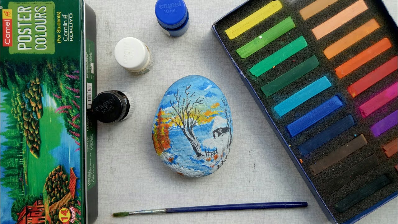 Easy stone painting for beginners || stone painting ideas || drawing on ...
