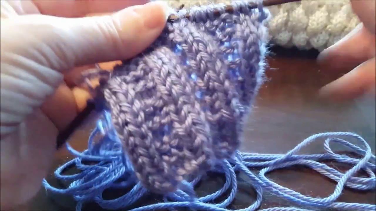 3 x 3 Garter Rib Stitch How To - YouTube