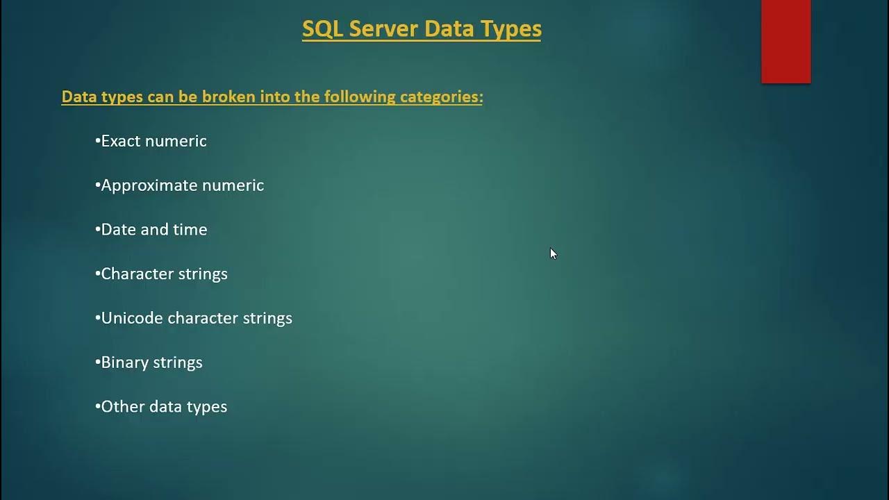 Working with SSMS and Databases tables in SQL Server - YouTube