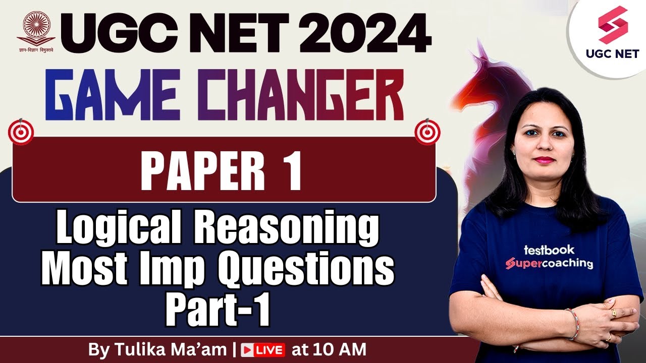 UGC NET 2024 Paper 1 | Logical Reasoning Most Important Questions | Part-1 | Priti Mam - YouTube