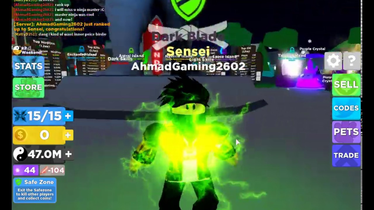 Unlocking Sensei! In Ninja Legends! [Roblox] - YouTube