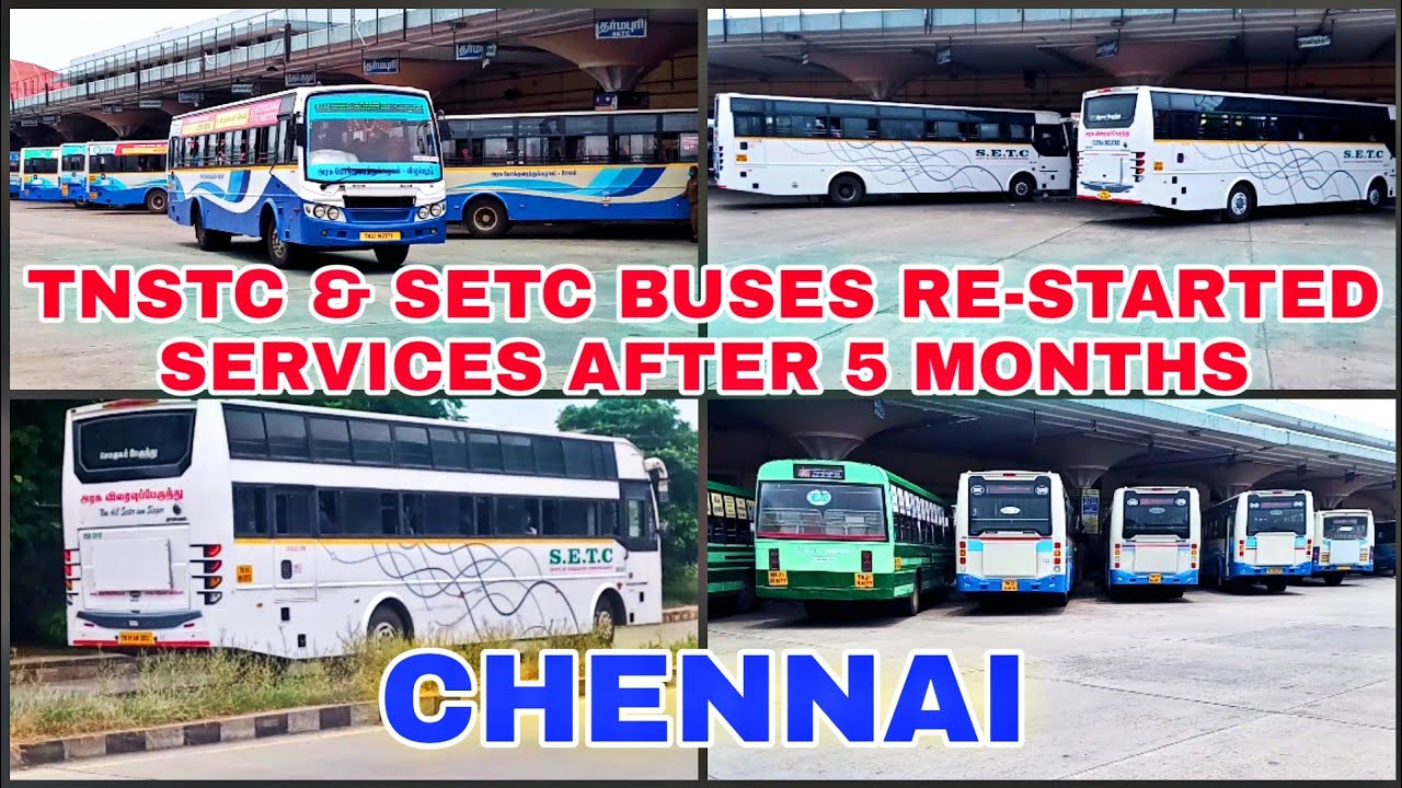 🚌🔴TNSTC,SETC Buses Re-Started Services From Chennai|After 5 Months ...