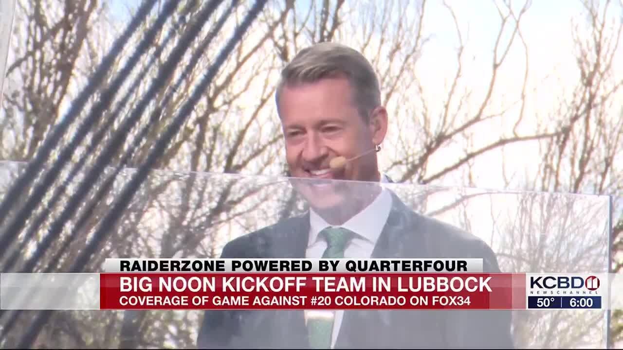 Big Noon Kickoff team in Lubbock for Colorado vs Texas Tech - YouTube