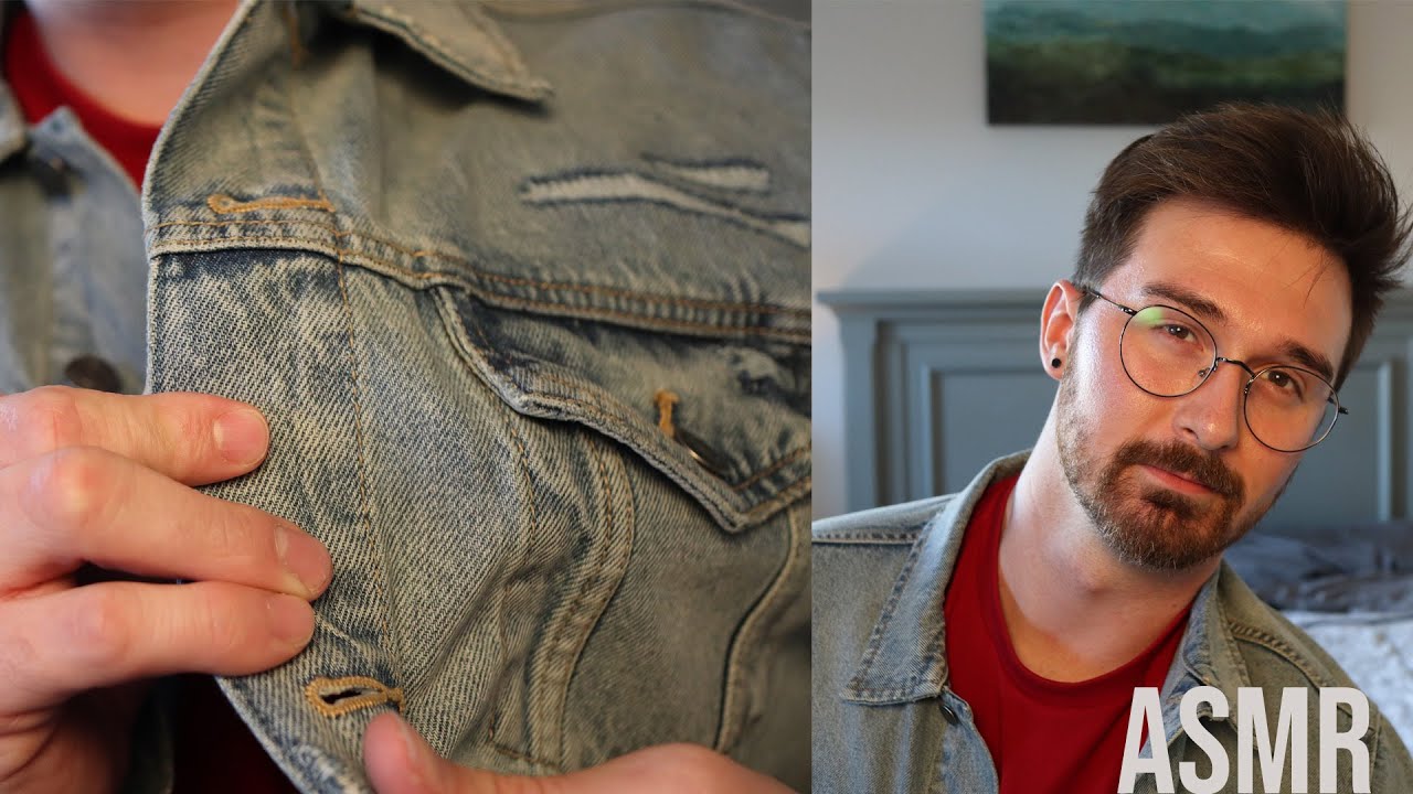 ASMR Showing You My Jean Jacket and Checking In With You | Tapping ...