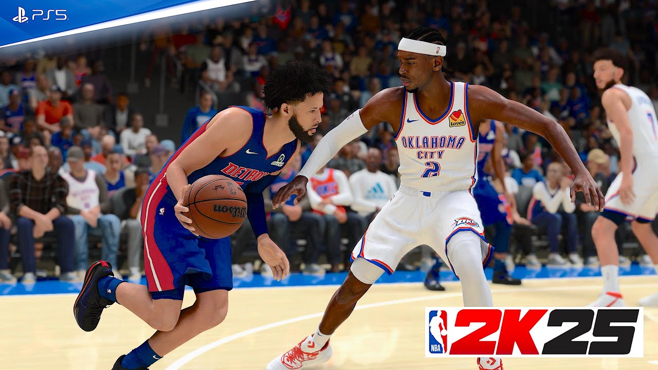 NBA 2K25 - PISTONS vs THUNDER - Cade Cunningham vs SGA - Official ...