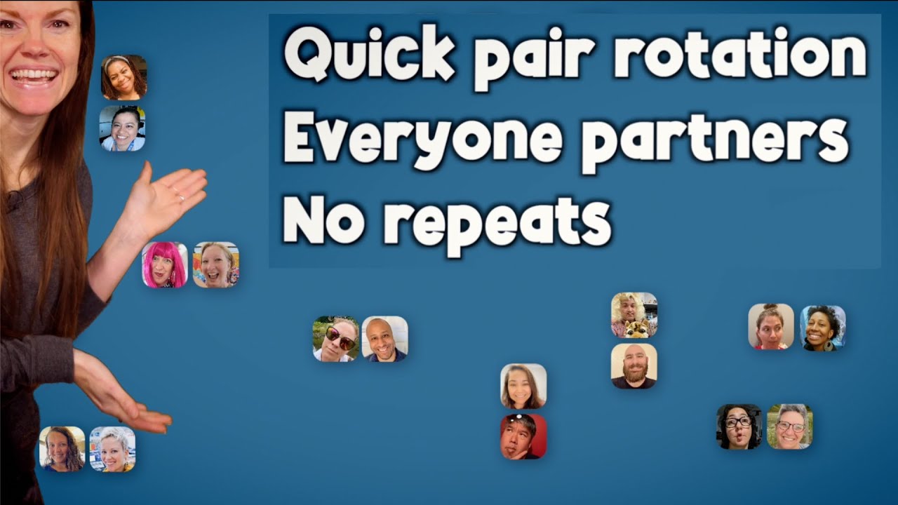 Quick pair rotation – Everyone partners – No repeats – Classroom Groups ...