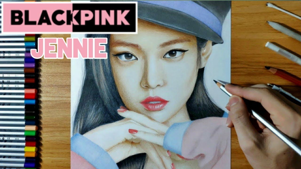 Drawing BLACKPINK: Jennie 김제니 | Multi Art - YouTube