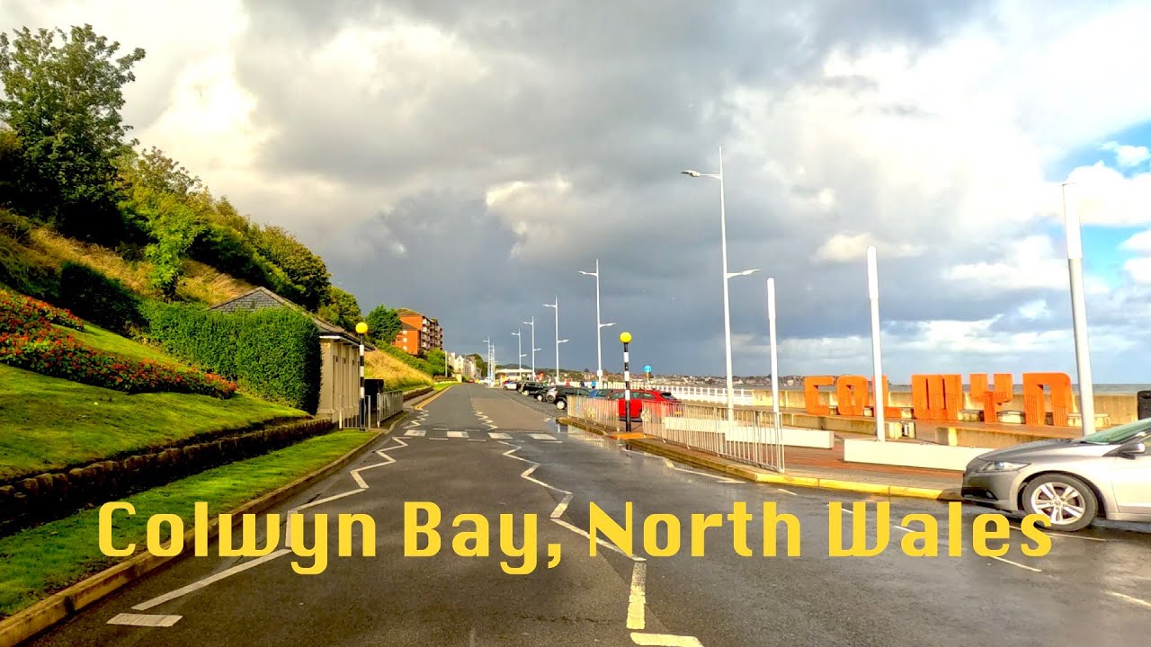 Seafront Drive From Colwyn Bay To Llandudno in gloomy weather - YouTube