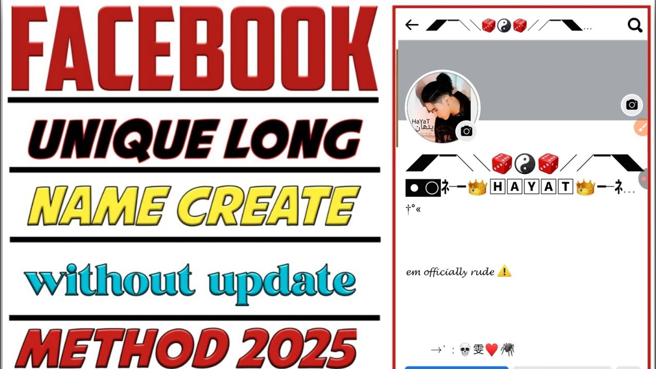 How to Make Unique Name Account on Facebook 2025 | Create New Unique ...
