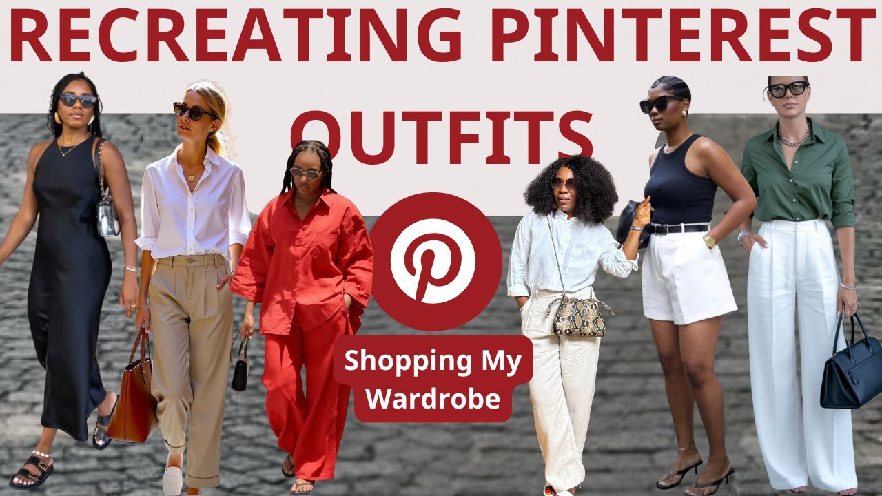 RECREATING HOT WEATHER SUMMER OUTFITS FROM PINTEREST - YouTube