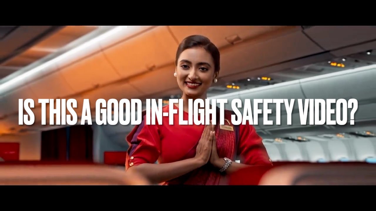 Critiquing Air India's new in-flight safety video. Amazing video but ...