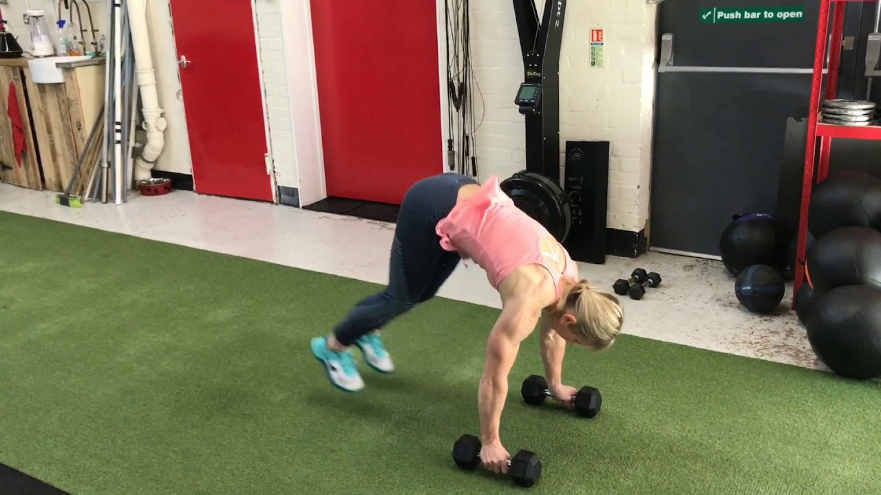 Dumbbell Burpees - Intermediate - YouTube