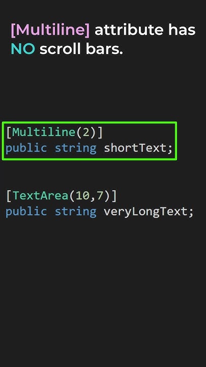 How to add multiple lines of text in Unity inspector? - YouTube
