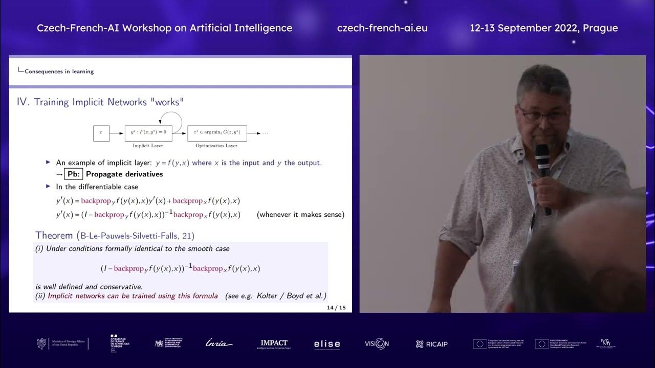 CZ-FR-AI 2022 | Day 2: Jérôme Bolte (TSE): “A Glance at Nonsmooth Automatic Differentiation ...