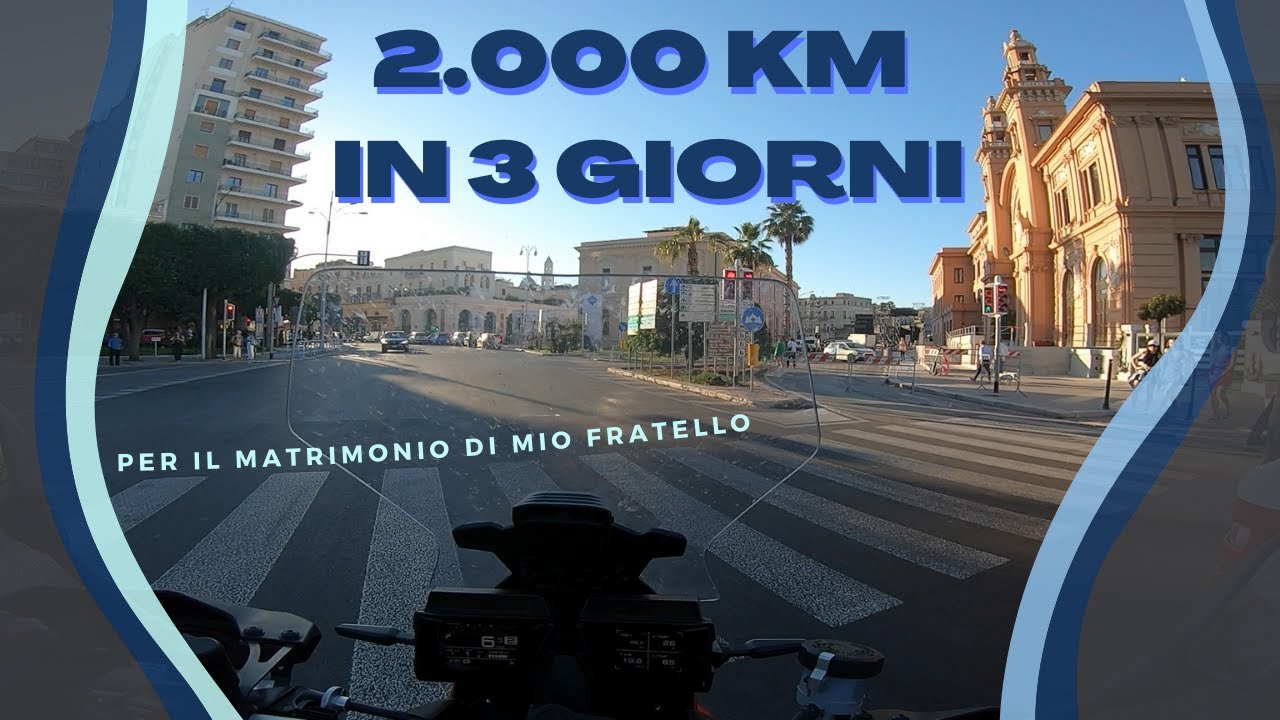 Mi sparo 2000 km in 3 giorni per il matrimonio di mio fratello - YouTube