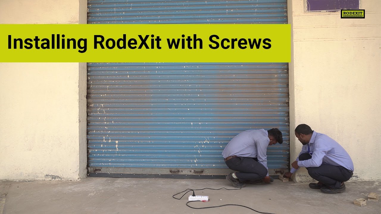 How to quickly install RodeXit rodent seal on a shutter using screws ...