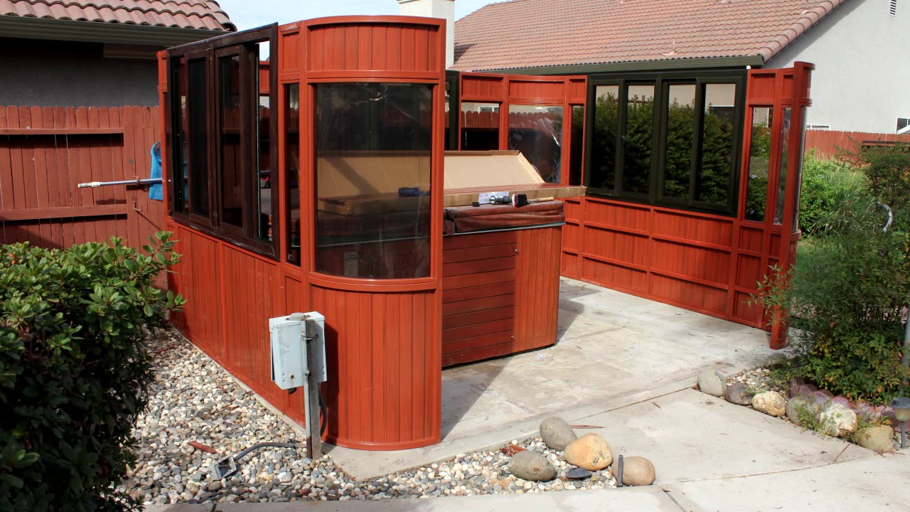 Spa Gazebo Hot Tub Enclosure Assembly - Aspen 12X14 - Westviewmfg.com ...