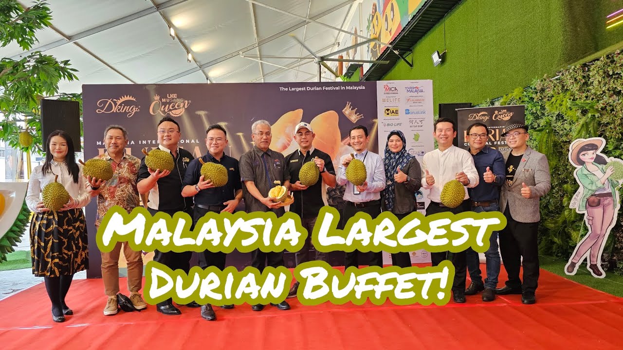 Largest Durian Buffet in Malaysia - YouTube
