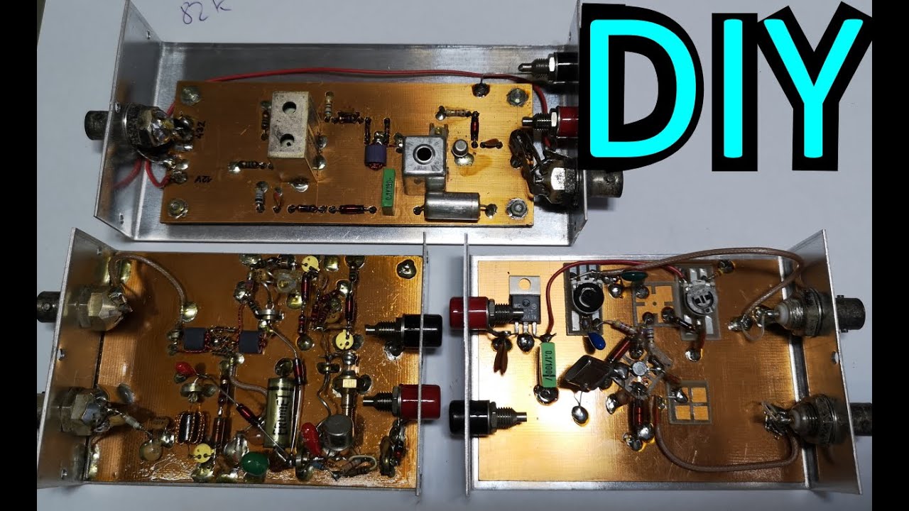 DIY RF mixer 432-66MHz, TV modulator 50Mhz, Doubler 216-432 MHz - YouTube