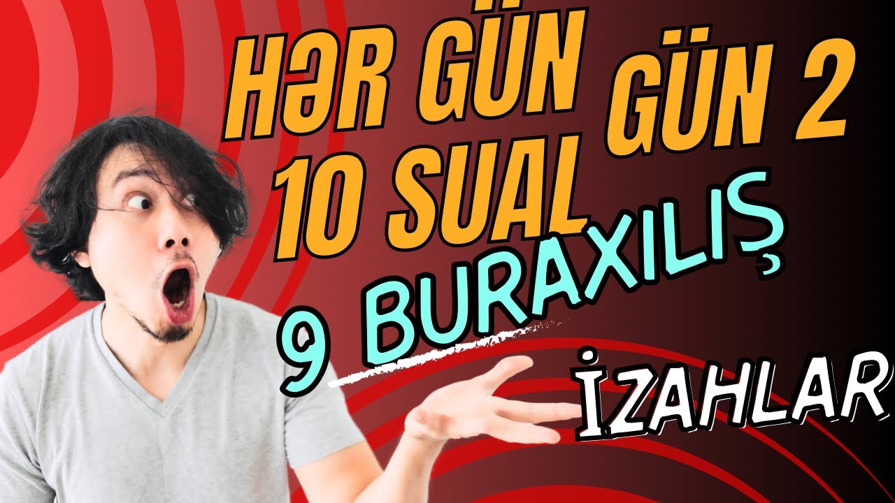 9 buraxıl sınaq izahı hər gün 2 / @riyaziyyat_elyar - YouTube