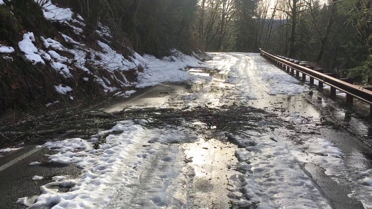 Middle Fork road winter closure (March 2019) - YouTube