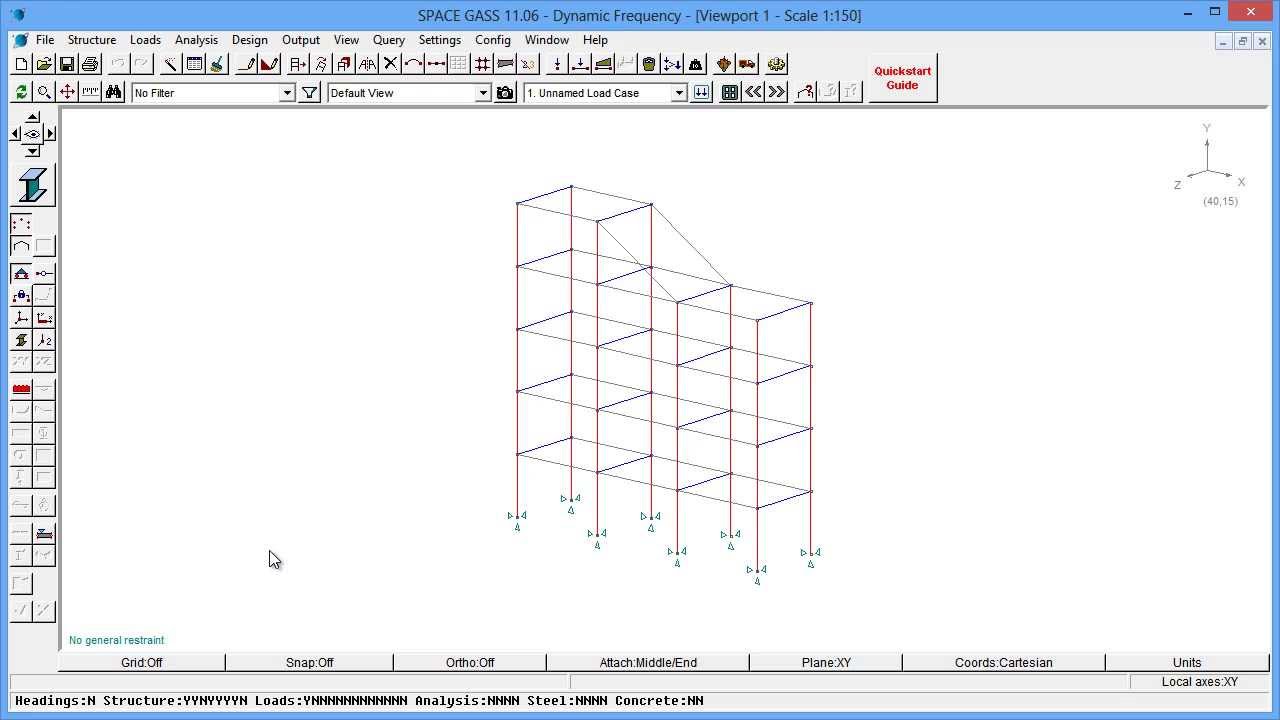 SPACE GASS Dynamic Frequency Analysis - YouTube