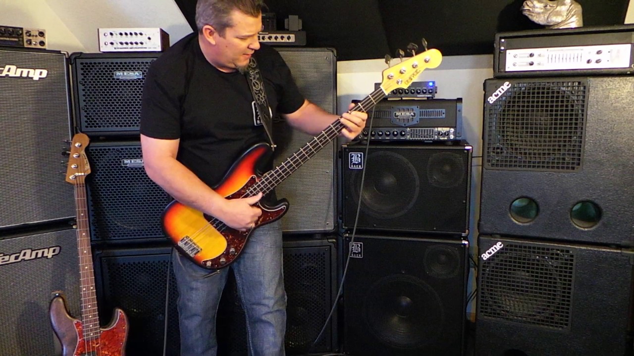 Baer 1x2 & 1x15 bass cabs - Nordstrand Big Man - Andy Irvine - YouTube