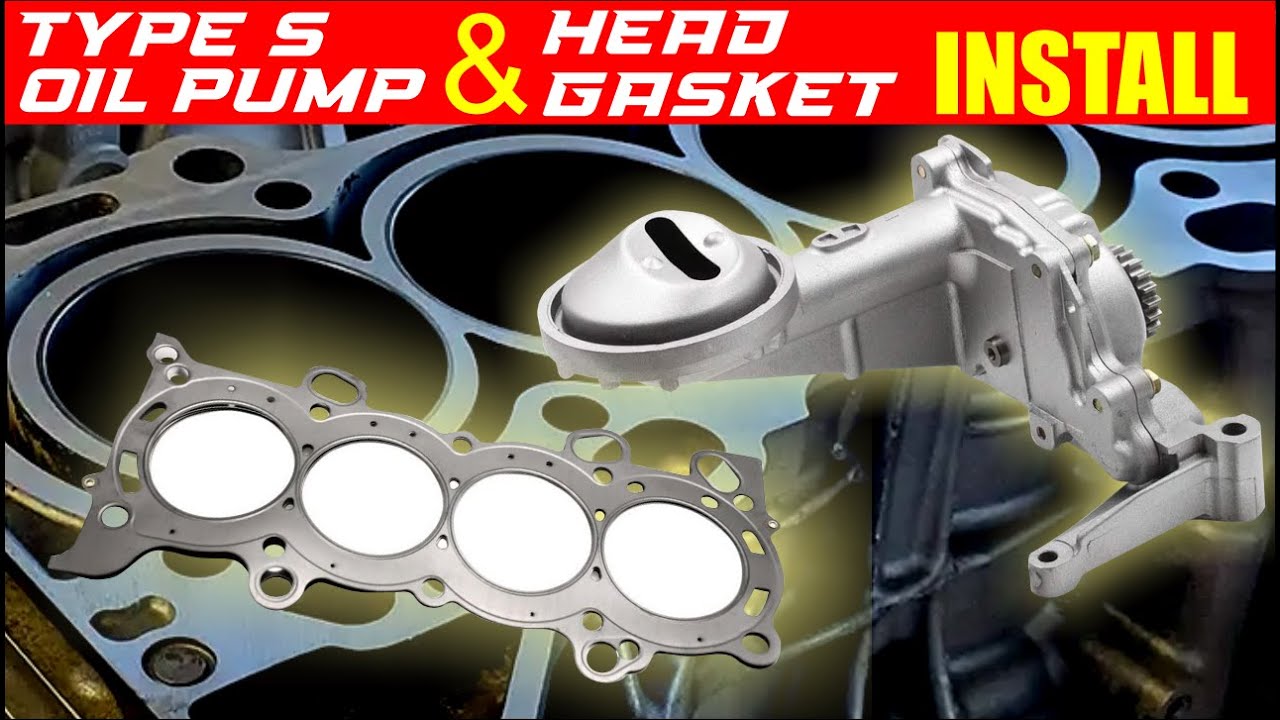 E10 K24a Head gasket & Oil pump Install - YouTube