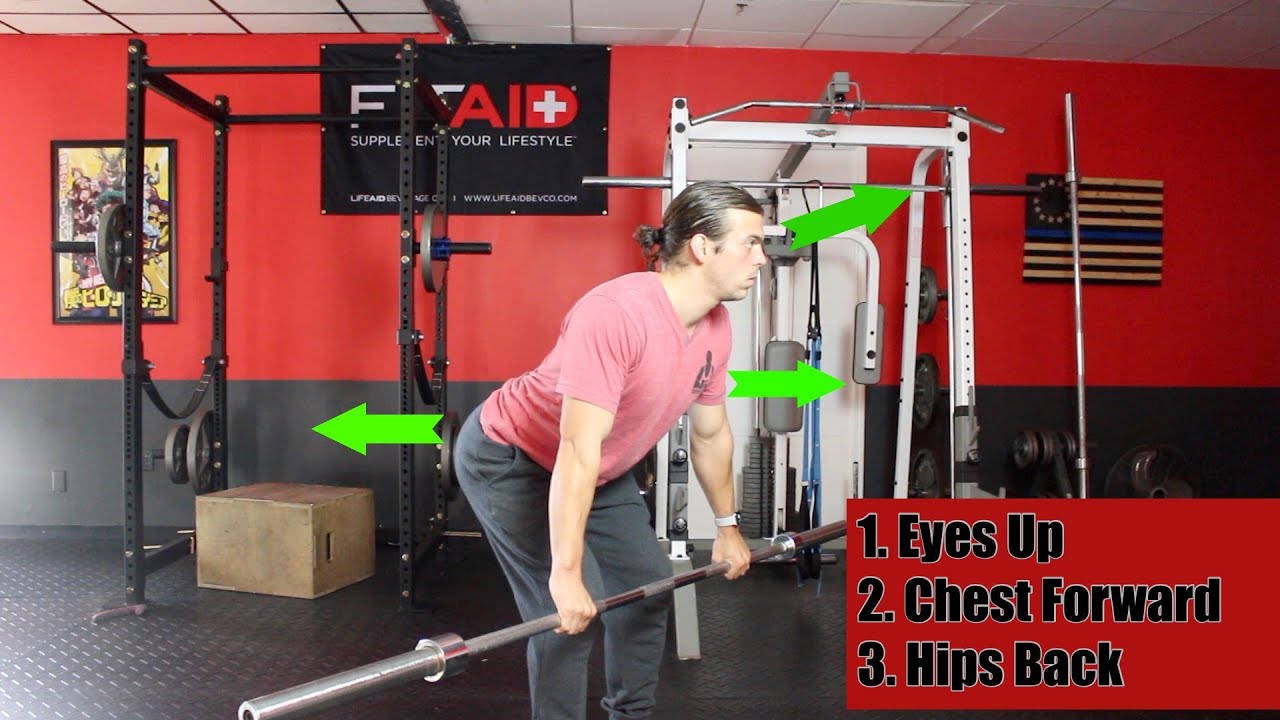 How to Hip Hinge (squats, low rows, deadlifts) - YouTube