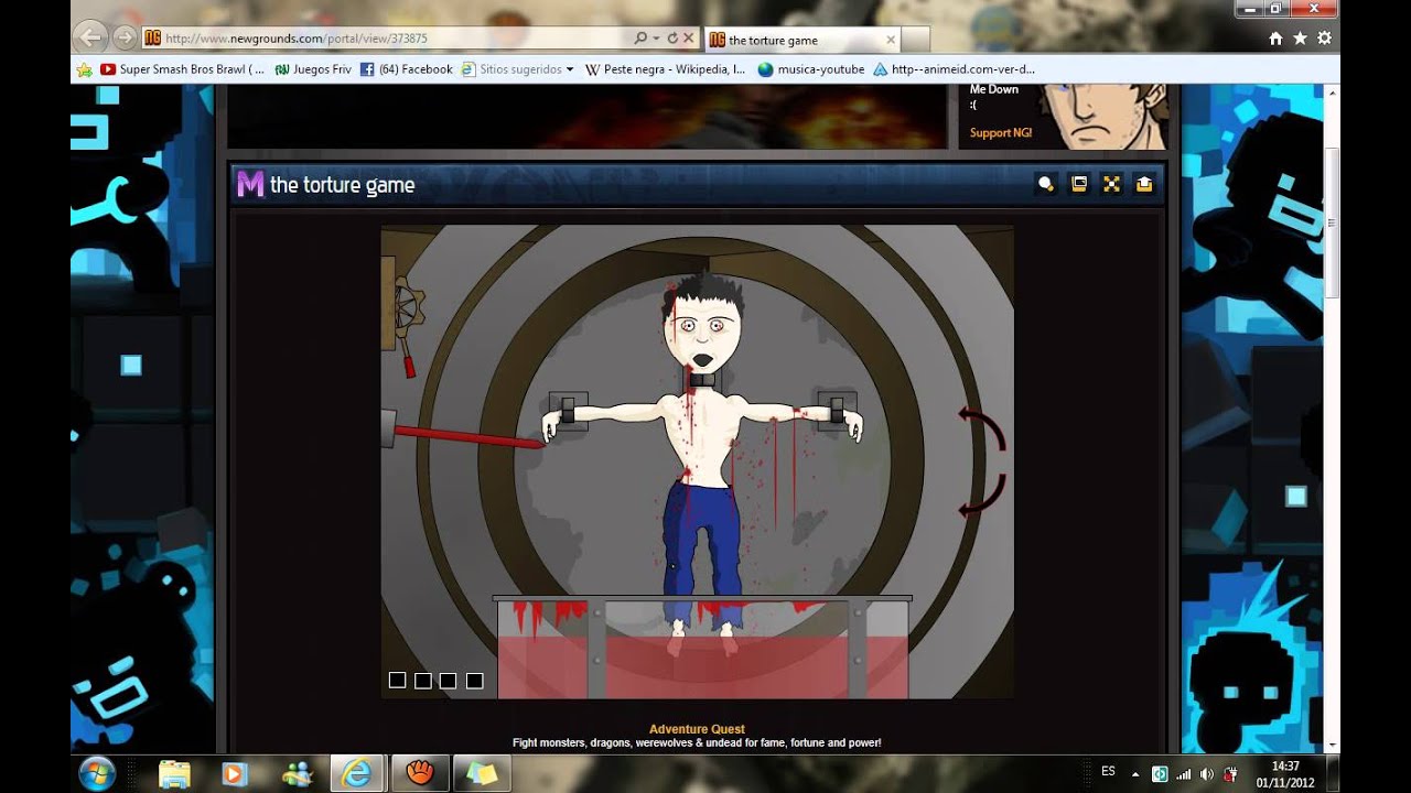 especial HALLOWEEN , jugando al torture game 1 parte 1 - YouTube